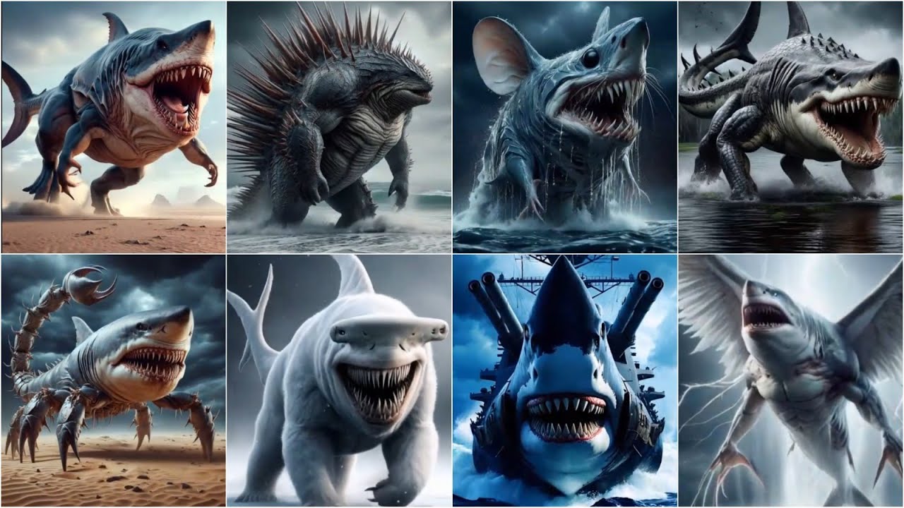 INCREDIBLE ANIMAL FUSION : SHARK AND ALL SPECIES FUSION COMPILATION ...