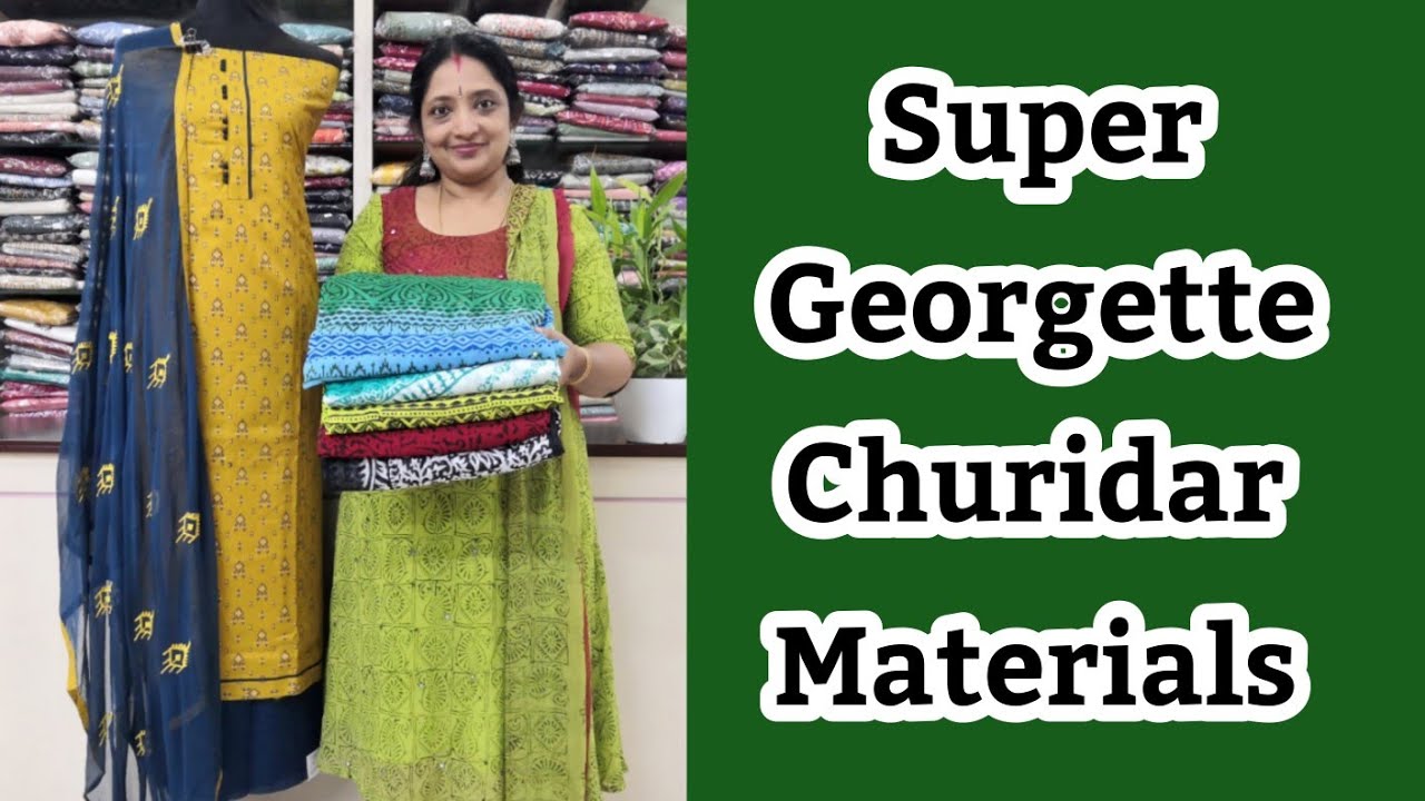 Super Georgette | Double colour | Salwar suits | @noblelady - YouTube