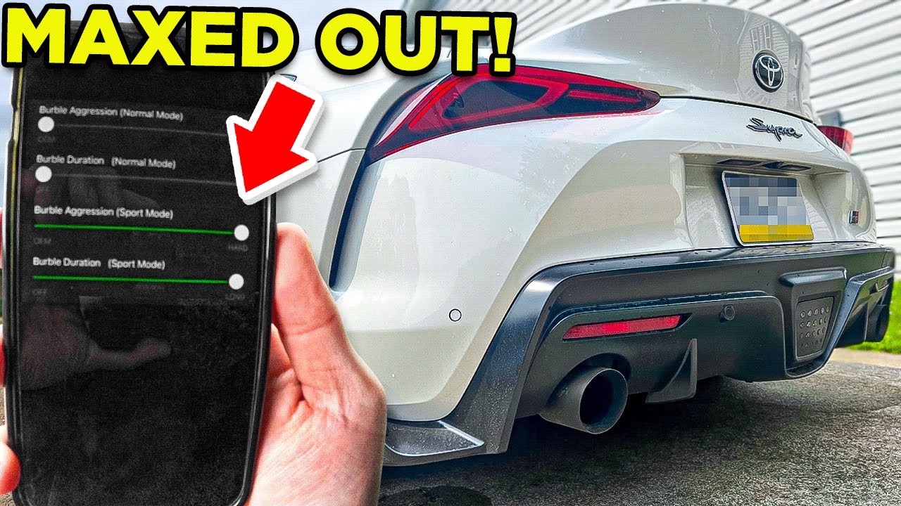 MAXED OUT BURBLE TUNE ON MY 2020 SUPRA... *EXTREMELY LOUD* - YouTube