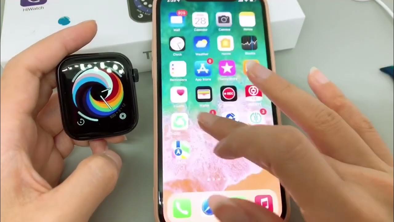 How to connect T500+ smart watch with the mobile phone App ( Hi watch ...