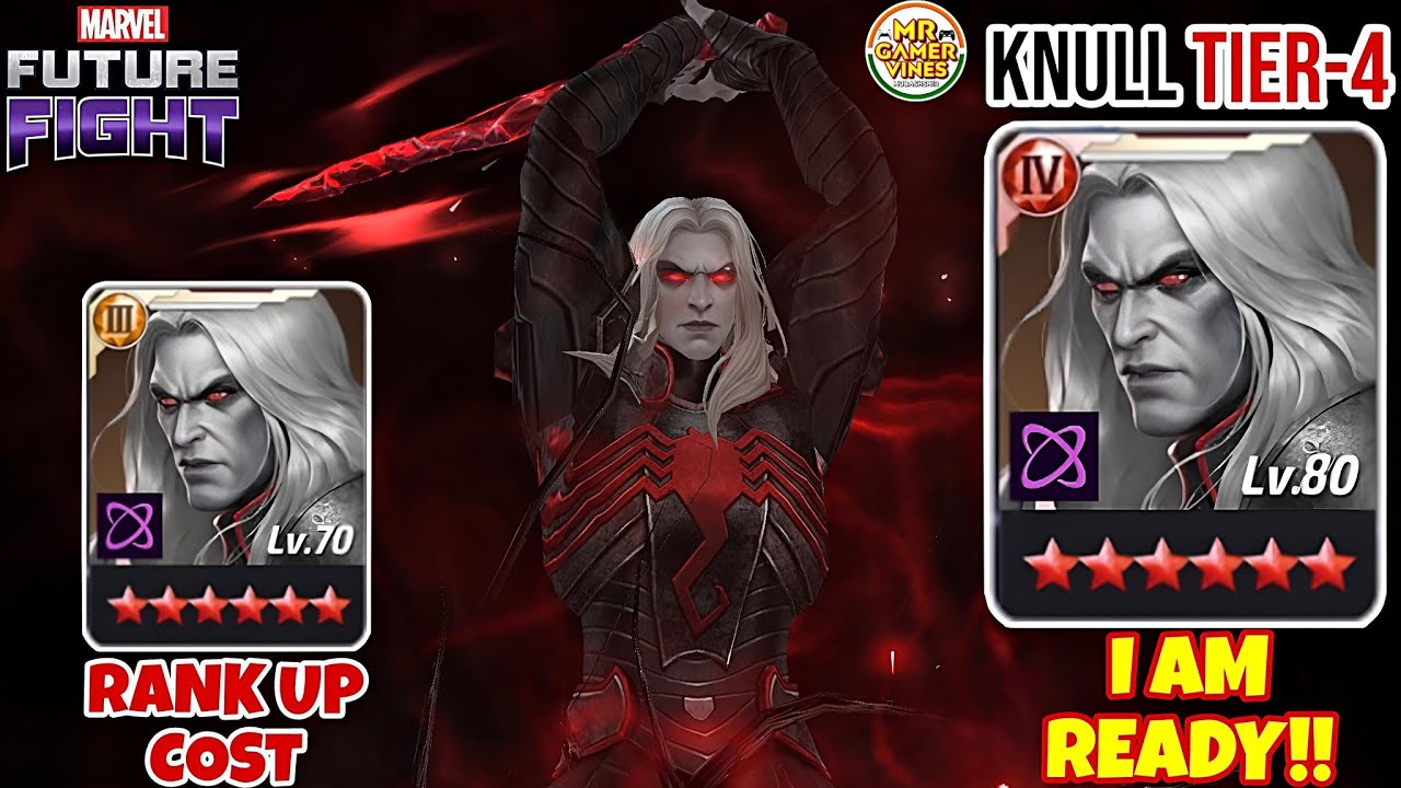 KNULL RANK UP COST & BUILD | KNULL T4!! | Marvel Future Fight - YouTube