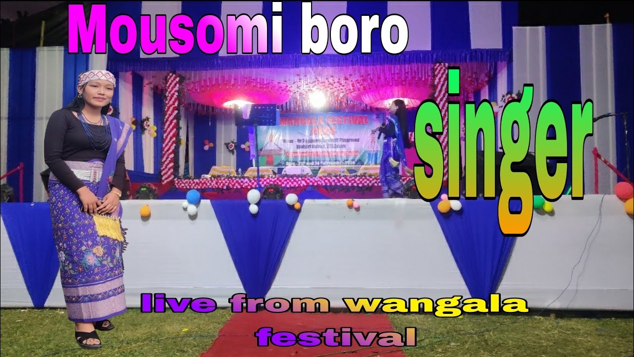 mousomi singer boro // live from wangala festival @sengbathdanggovlog ...