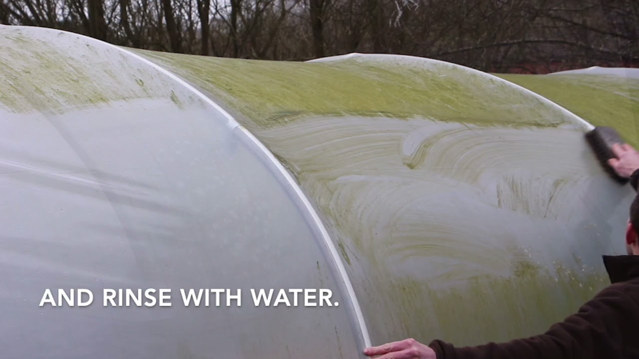 How To Clean A Polytunnel With Polytex Pro - YouTube