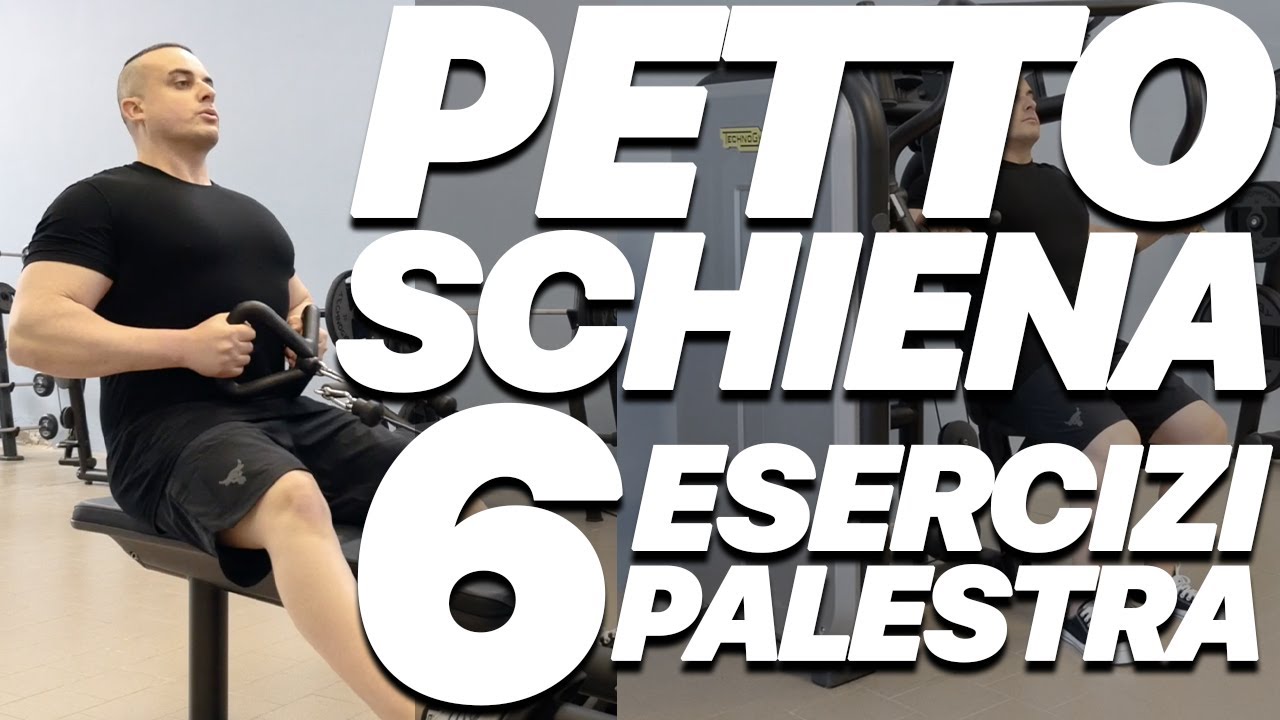 Scheda Massa Petto/Schiena in Palestra: 6 Esercizi Multifrequenza - YouTube