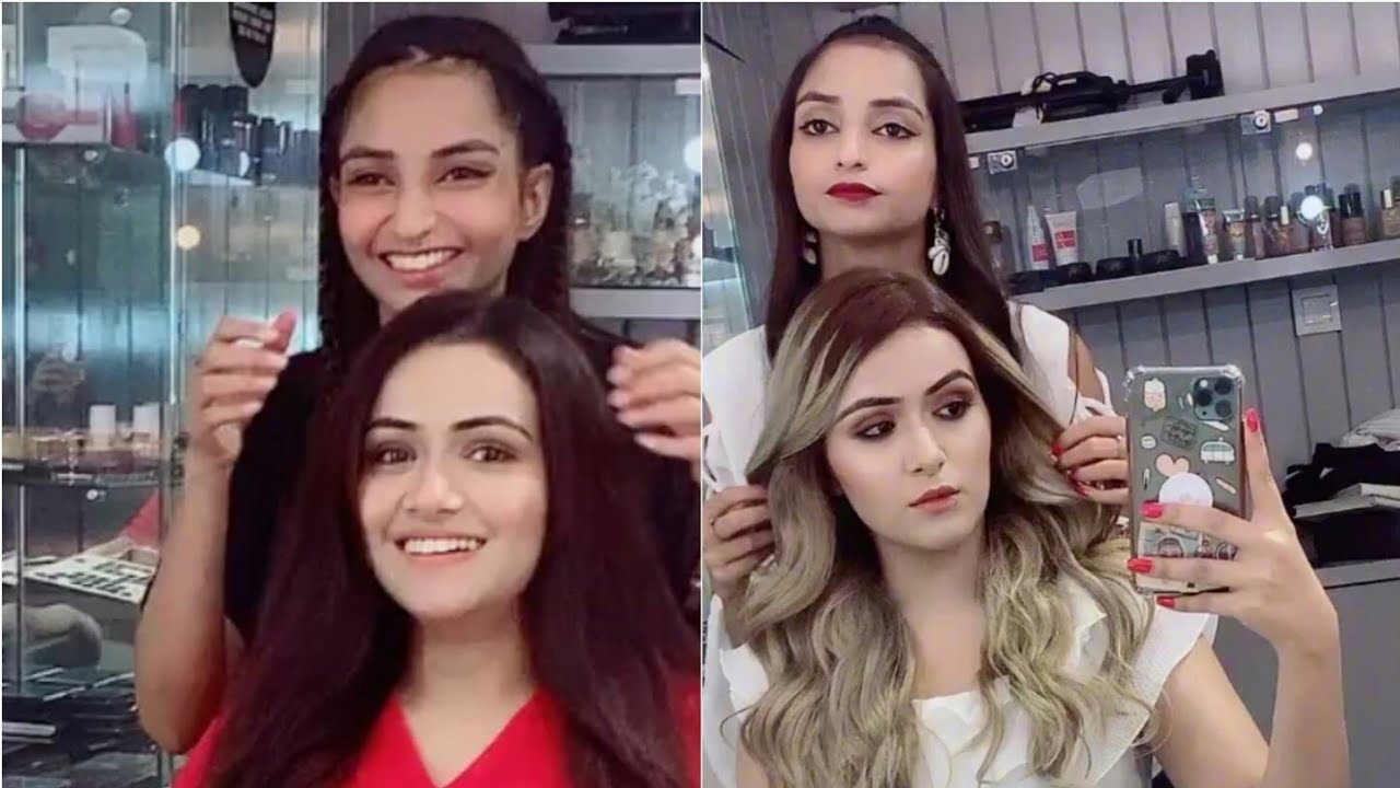 Sehar hayat brand New look | Before After | funny video | Hair dye ...