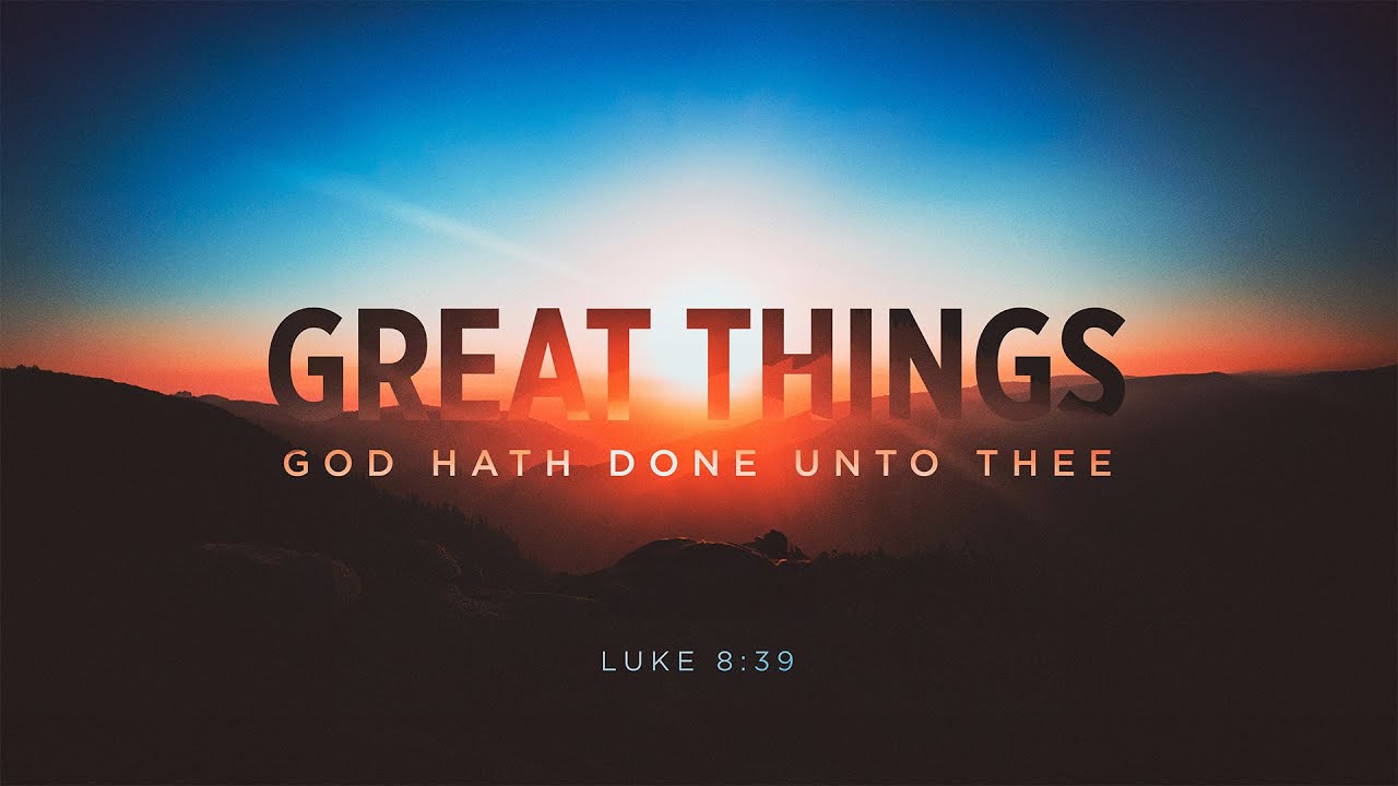Great Things He Hath Done Unto Thee - Pastor Charles Clark III - YouTube