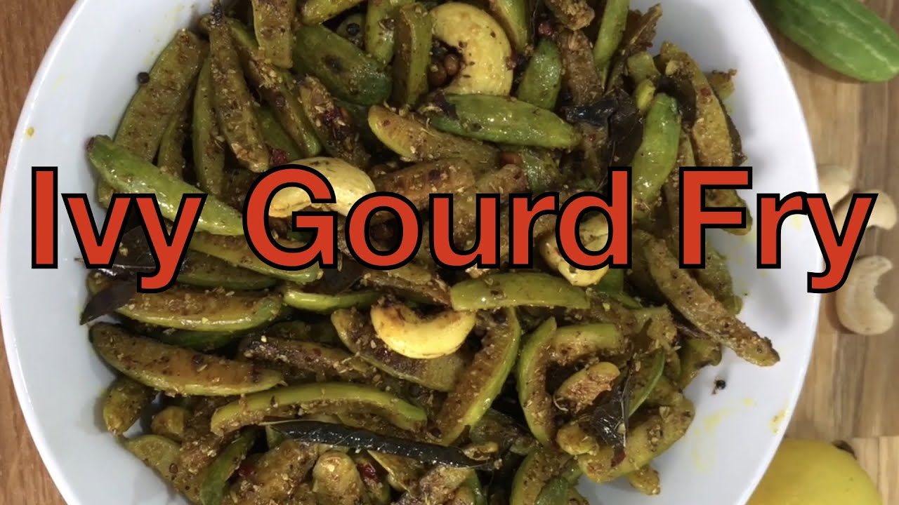 Ivy Gourd Fry|Kovakkai fry with Amchur powder and cashew|கோவக்காய் ...