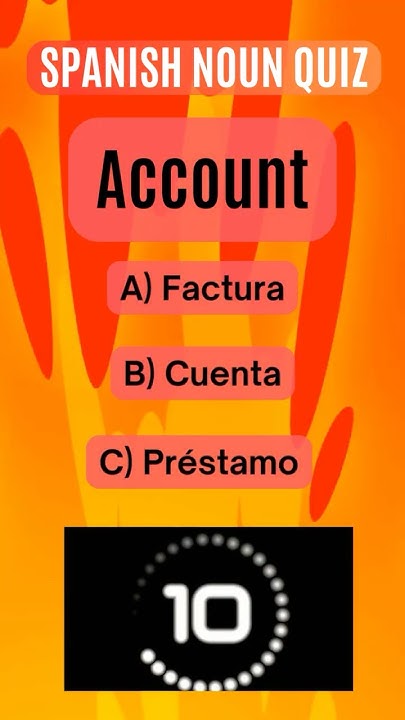 Easy Spanish Fast With These Fun Quizzes - Daily Noun - Account - YouTube
