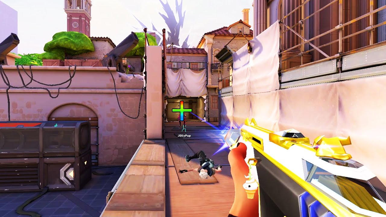 This RAINBOW Crosshair is the BEST on Valorant... - YouTube