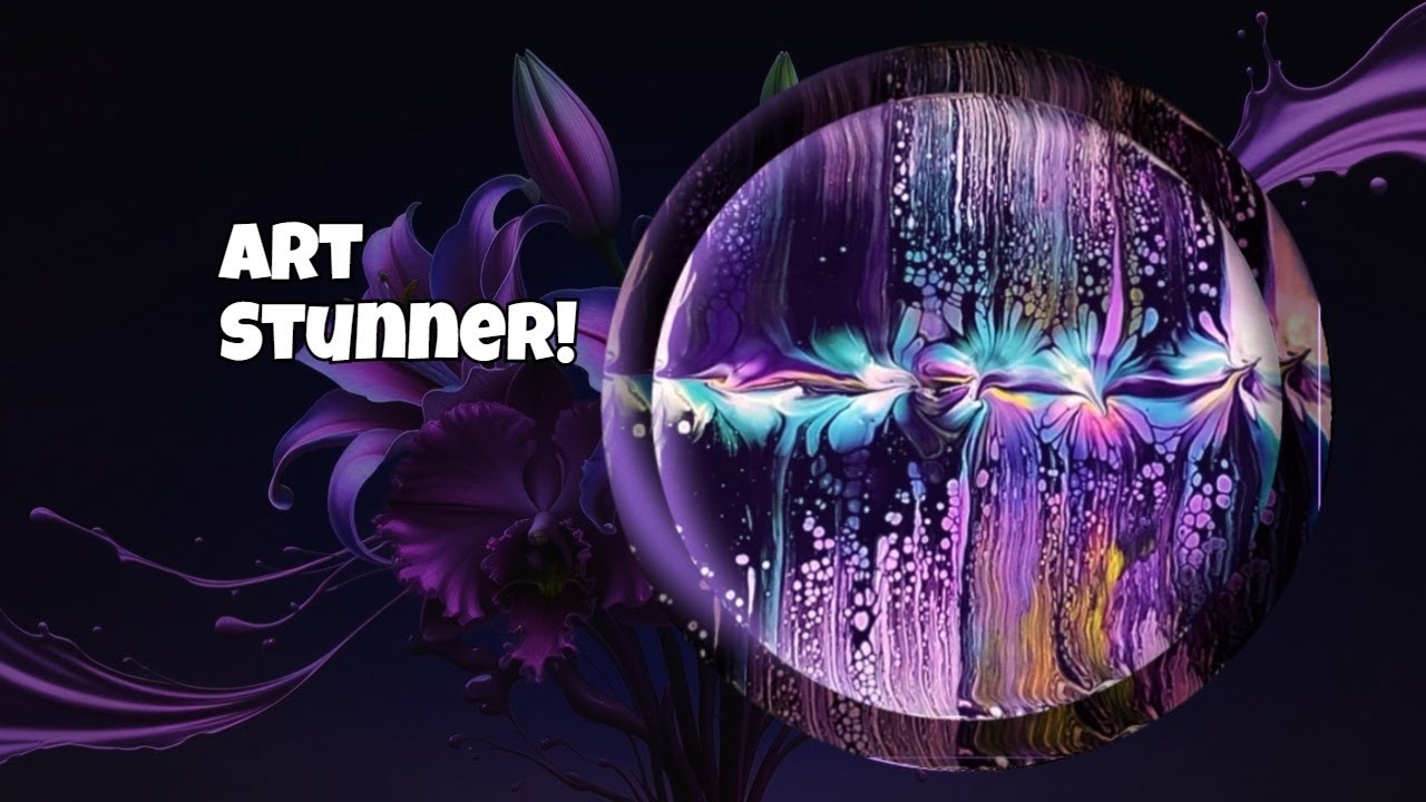 I Learned this STUNNING Fluid Art Technique in MINUTES! - YouTube