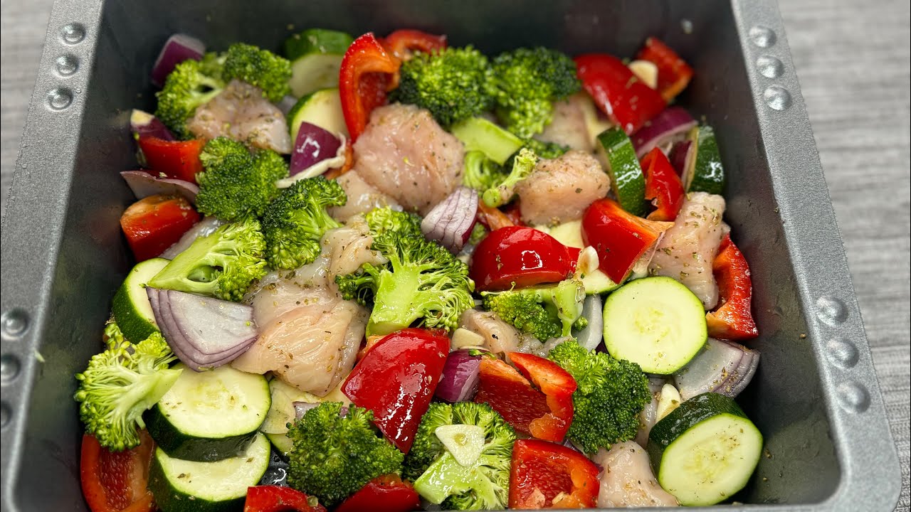 Ein leckeres und schnelles Rezept für gebackenes Gemüse mit ...