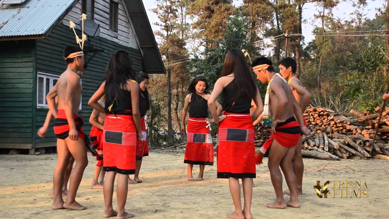 Tangkhul Naga tribe dance in Nagaland, North East India. - YouTube