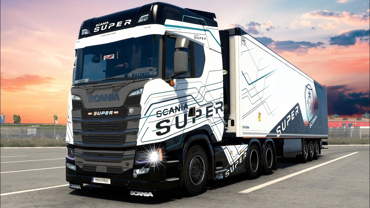 ETS2 SCANIA 770S V8 SUPER 2022 [2414] EURO TRUCK SIMULATOR 2 - YouTube