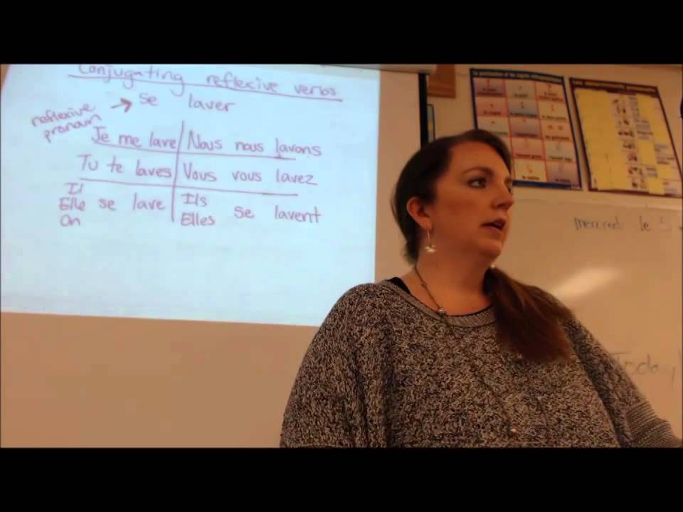 Conjugating reflexive verbs in French - YouTube