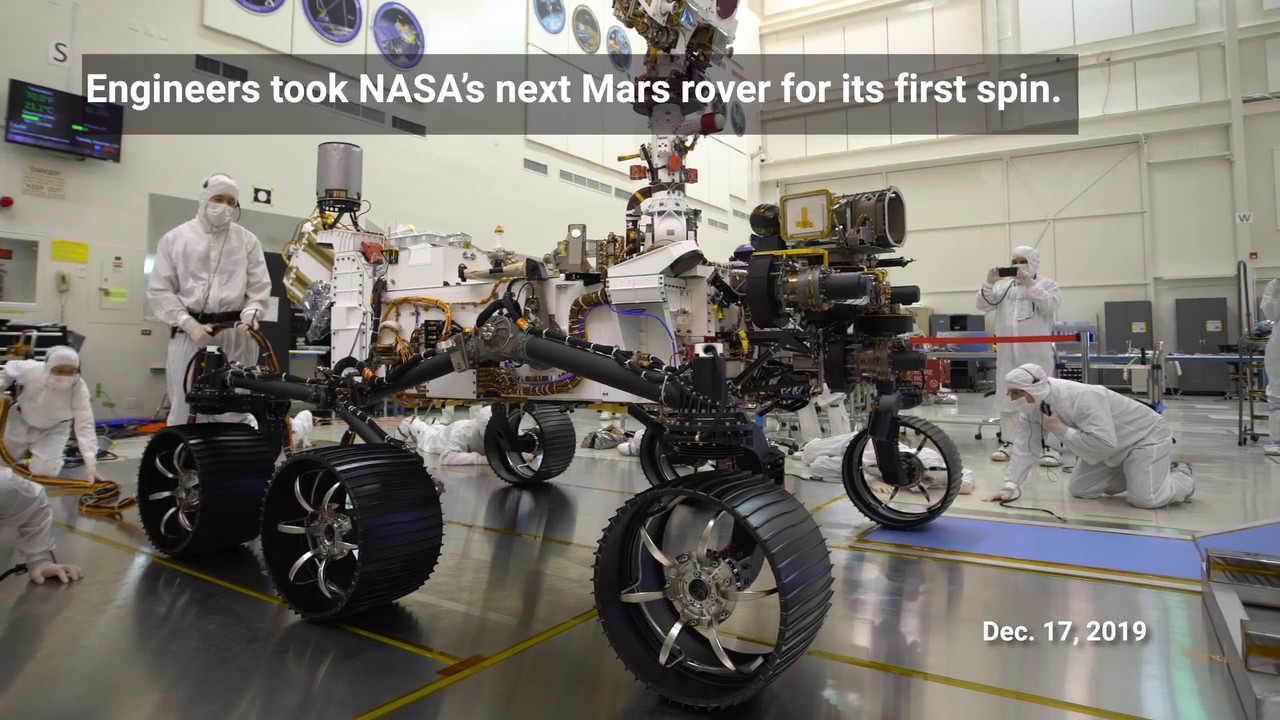 First Drive Test of NASA’s Mars 2020 Rover - YouTube