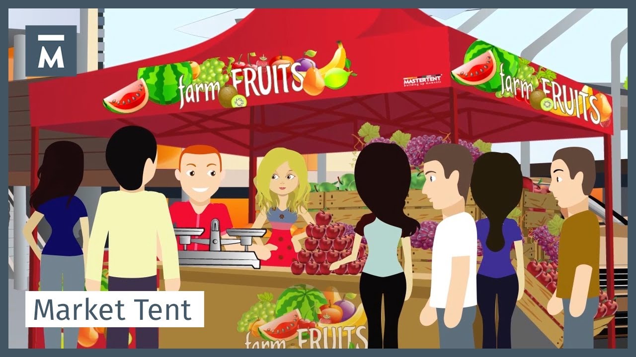Market tent [animated video] | Mastertent® - YouTube