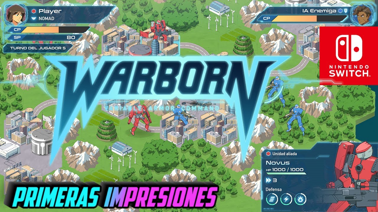 WARBORN (Nintendo Switch) - ¡UN GRAN HOMENAJE A ADVANCE WARS ...