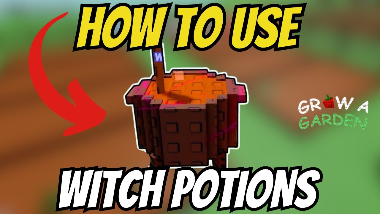 How To Use CAULDRON & BREW WITCH POTIONS In Grow A Garden! [NEW UPDATE ...