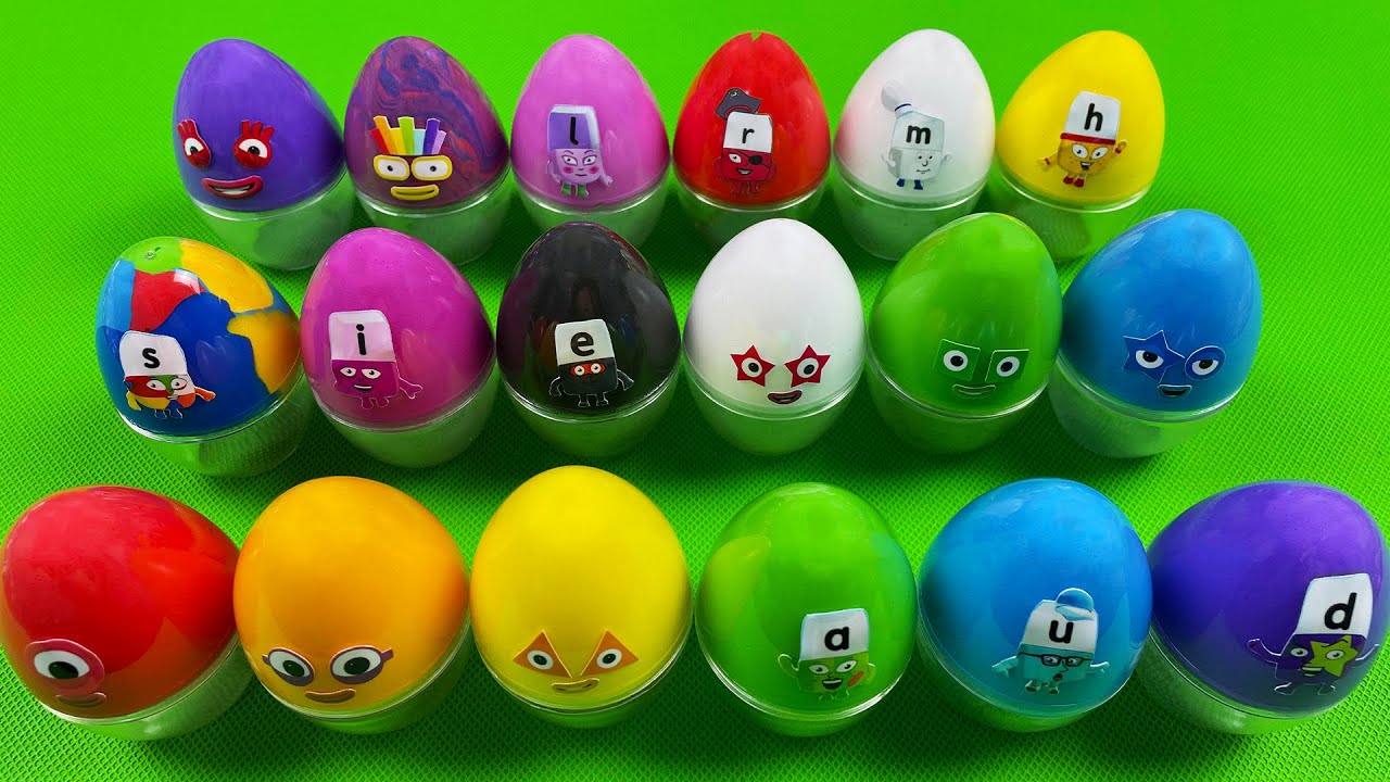 Looking For Dinosaur Eggs Coloring With Numberblocks and Alphablocks ...