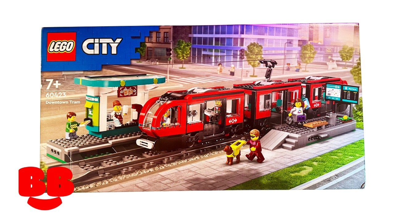 LEGO City Downtown Tram 60423 SPEED BUILD Part 1: Building the ...