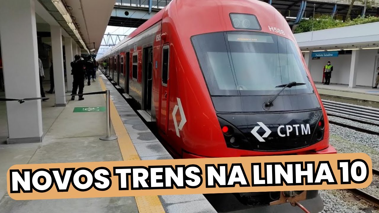 LINHA 10-TURQUESA DEVE RECEBER 16 TRENS NOVOS - YouTube