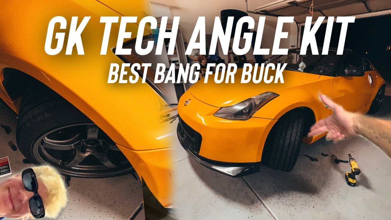350z GK Tech Angle Kit and Rack Spacer (Best bang for buck, great angle ...