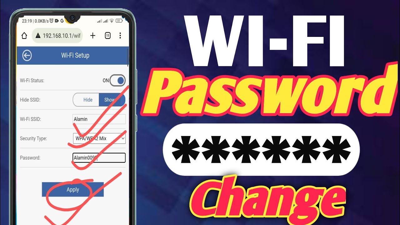 How To wifi password change. Wavlink Router - YouTube