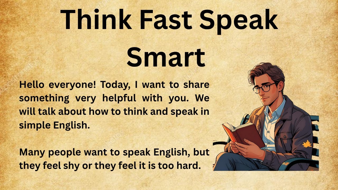 Think Fast Speak Smart || How To Think And Speak In Simple English ...