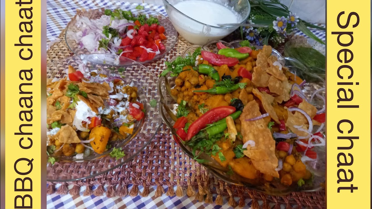 Bbq chanaa chaat how to make easy homemade bbq chanaa chaat recipe with ...