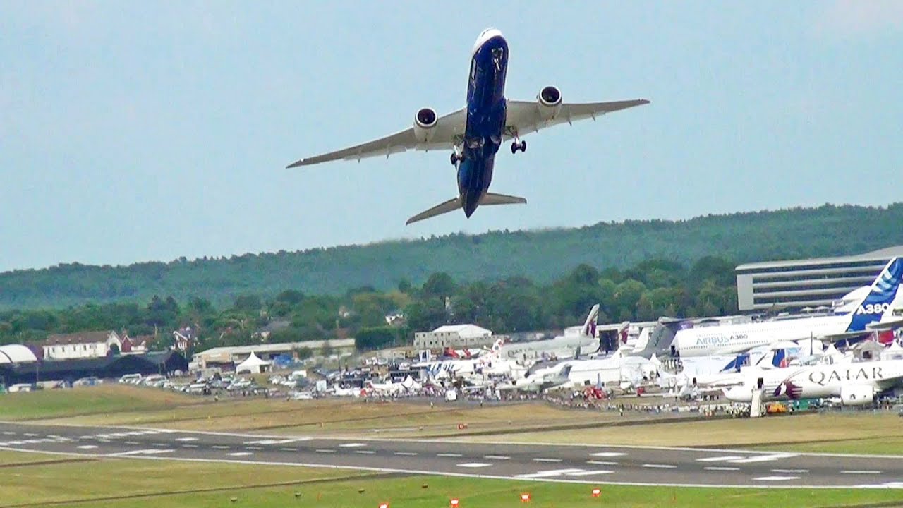Aviation video: New Boeing 787-9 Dreamliner Rocket Style Takeoff ...