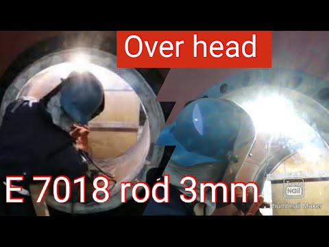 over head flange welding back Weld - YouTube