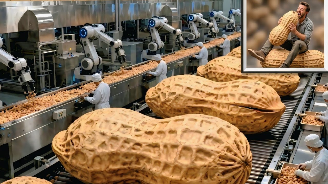Inside a Mega Peanut Factory: From Farm to Crunchy Snack (Full High ...