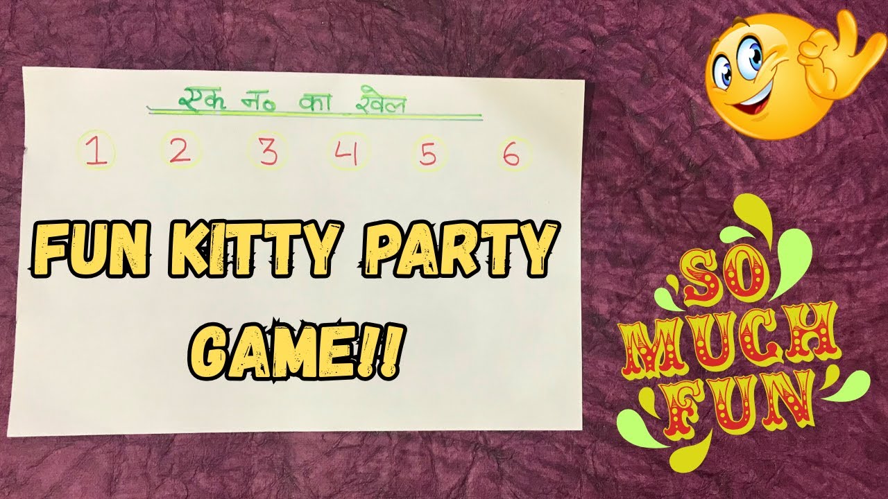 Fun Kitty Party Game 🎉 Ladies Home Party Game 🥰 - YouTube