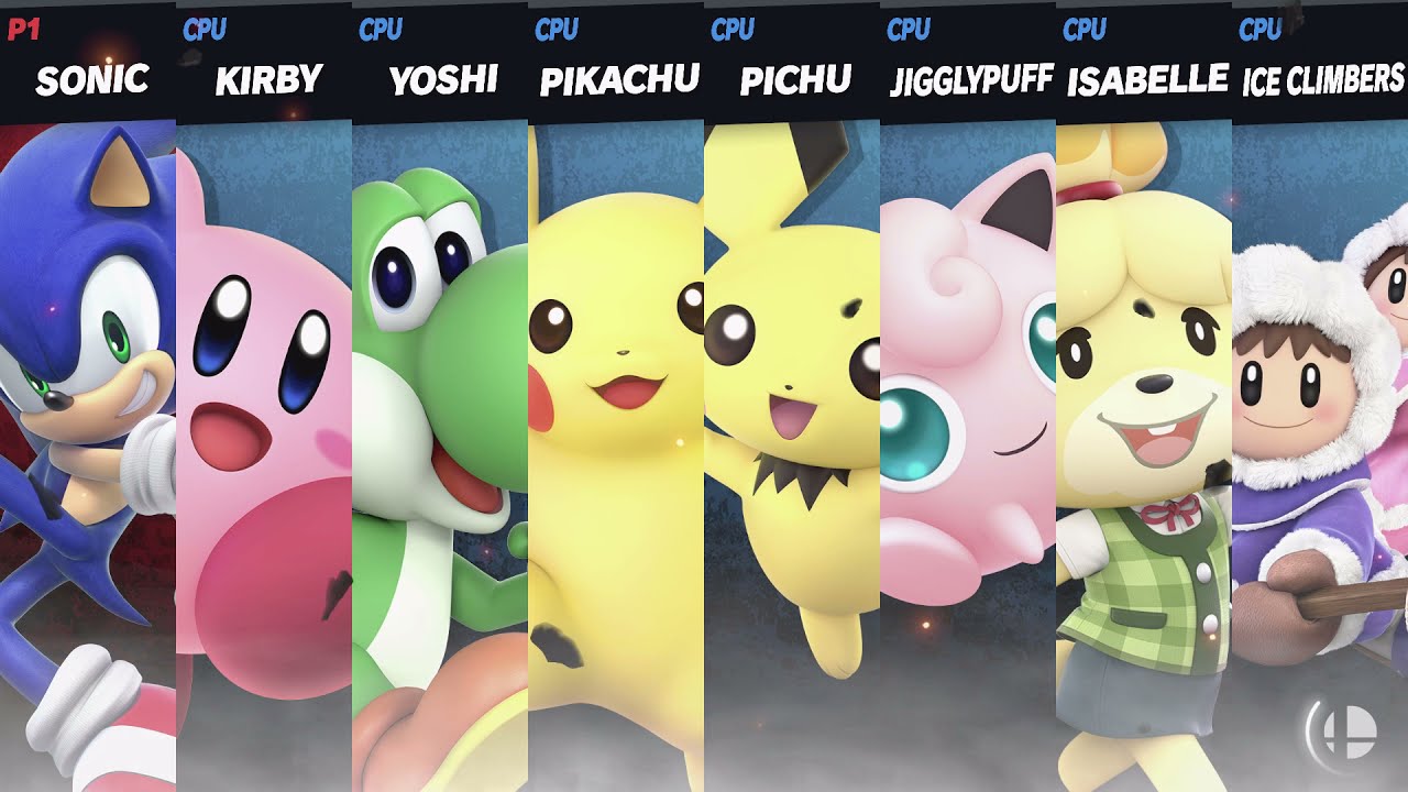 Super Smash Bros Ultimate Star & Screen KO: Cute Characters - YouTube