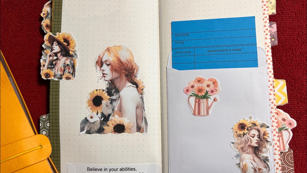 Sunflower Productivity ADHD Travelers Notebook Insert - YouTube