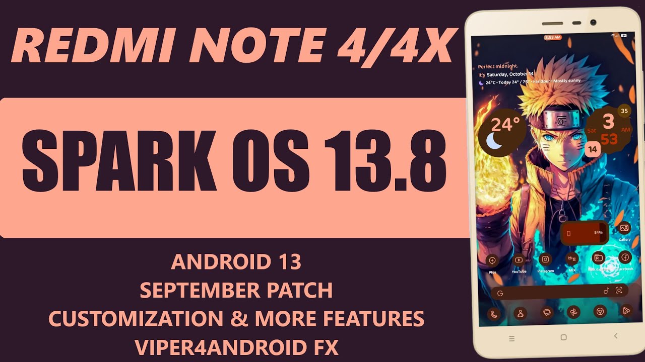 Spark OS 13.8 For Redmi Note 4/4X | Best Alternative For RisingOS ...