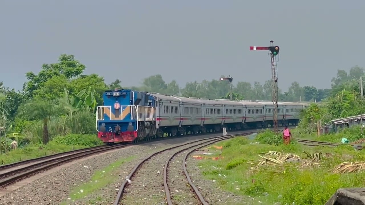 Khulna Bound Intercity Train Super Fast PT-INKA White Coach With Full ...