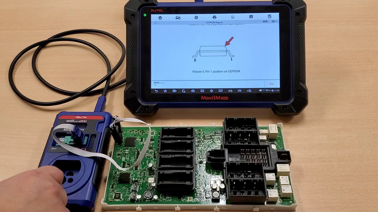 How to read EEPROM by Autel MaxiIM IM608 - YouTube