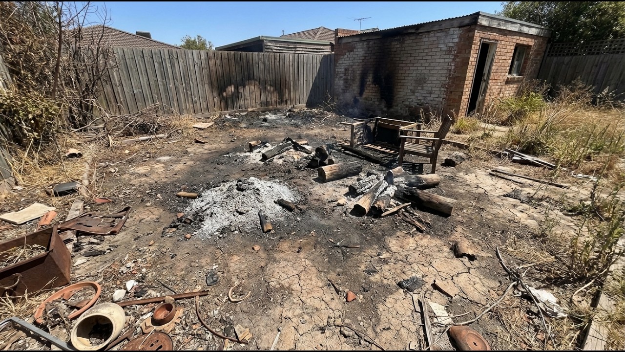 Fire Damaged Backyard Restoration - YouTube