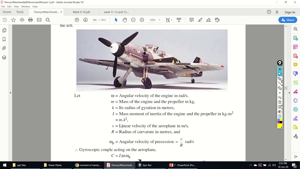 17 - Gyroscopic couple on plane and Example -14.3 (Gyroscopic motion ...