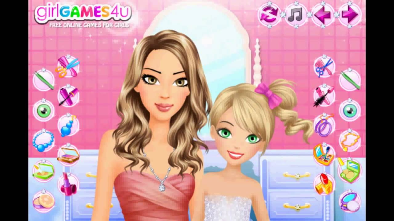 Mommy And Me Makeover Game Video for Girls - YouTube