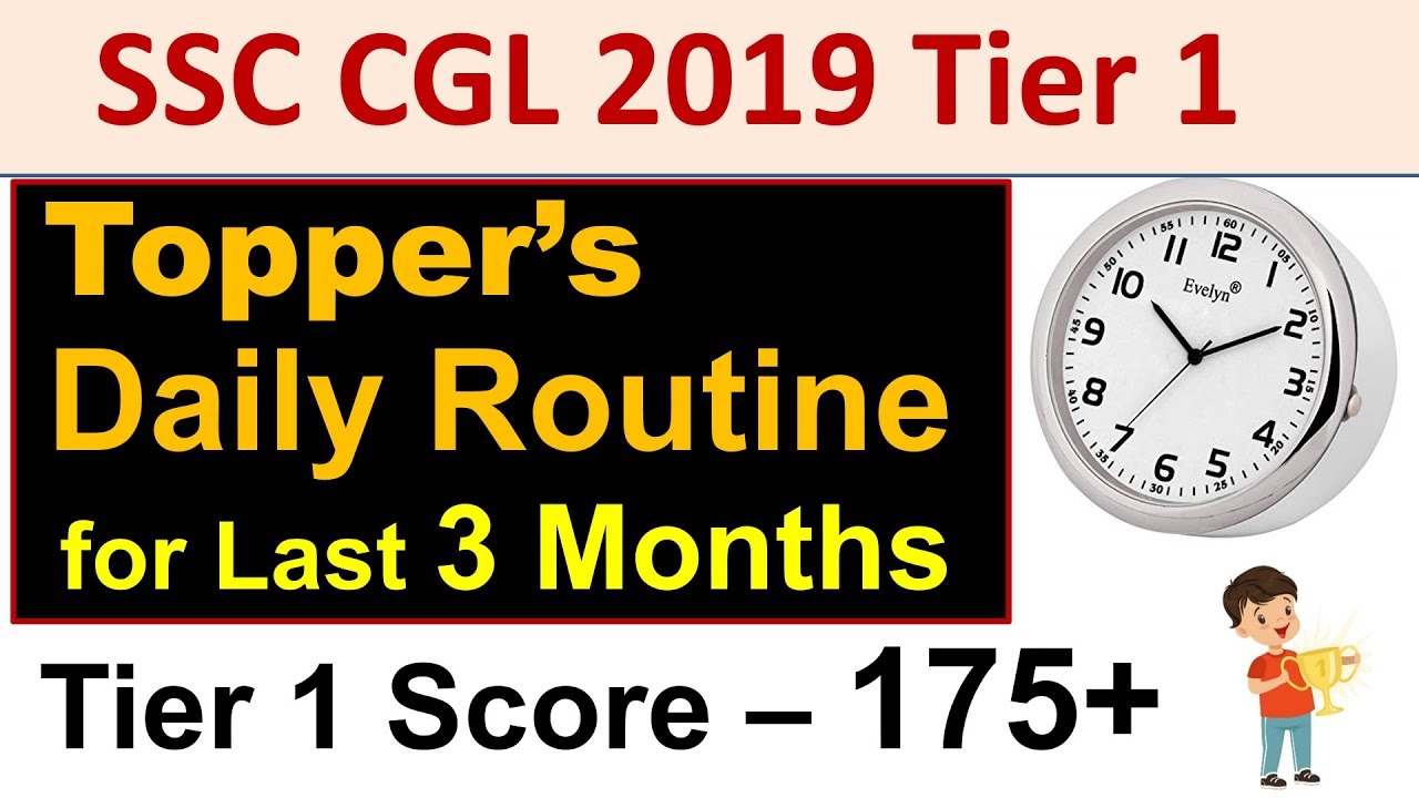SSC CGL Exam - Topper's Daily Time Table - Last 90 days - gyanSHiLA ...