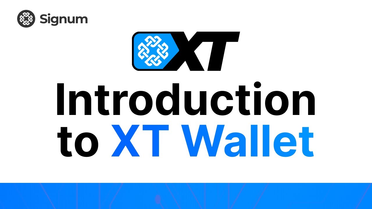 Signum XT Wallet tutorial | Beginner's XT Wallet Tutorial! - YouTube