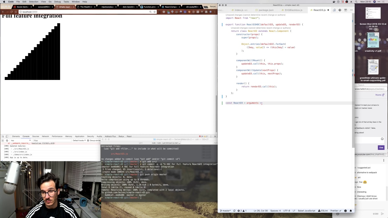 Livecoding in 5K: That React & D3 library I been promising for 2 years - YouTube