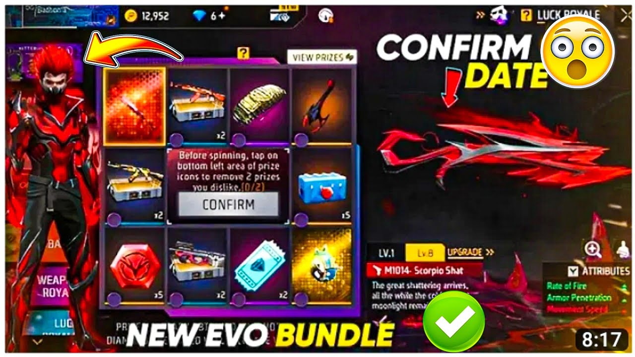 FREE FIRE NEW UPCOMING EVO BUNDLE | NEXT EVO GUN IN FREE FIRE | FREE ...