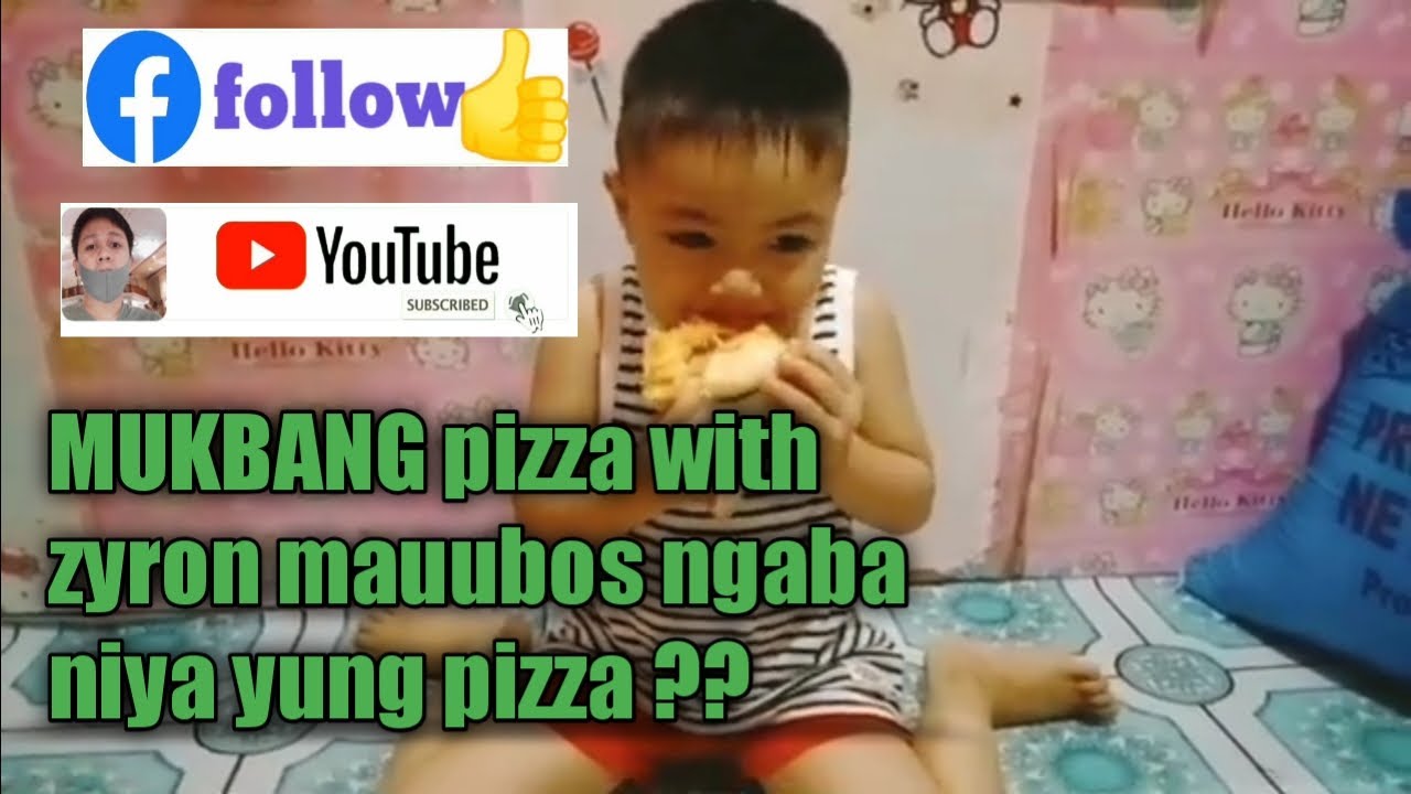 mukbang pizza by Zyron - YouTube