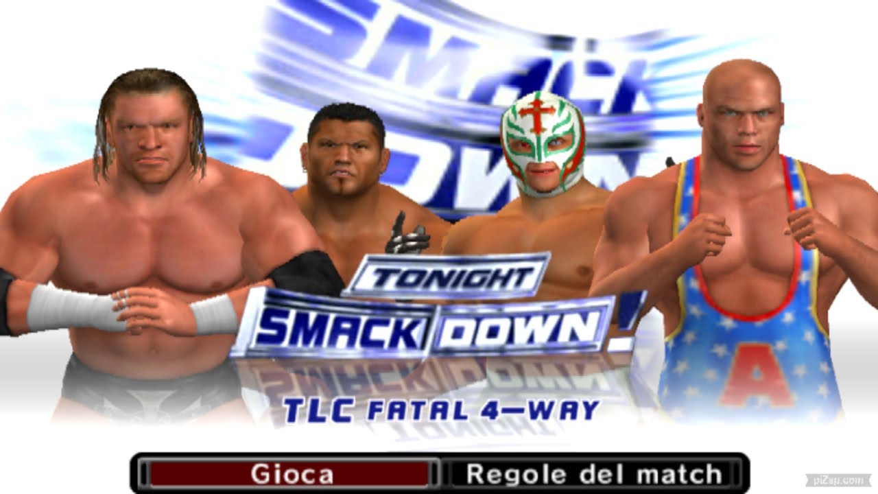 WWE SmackDown! VS Raw 2006-PS2 (ITA) TLC Match - YouTube