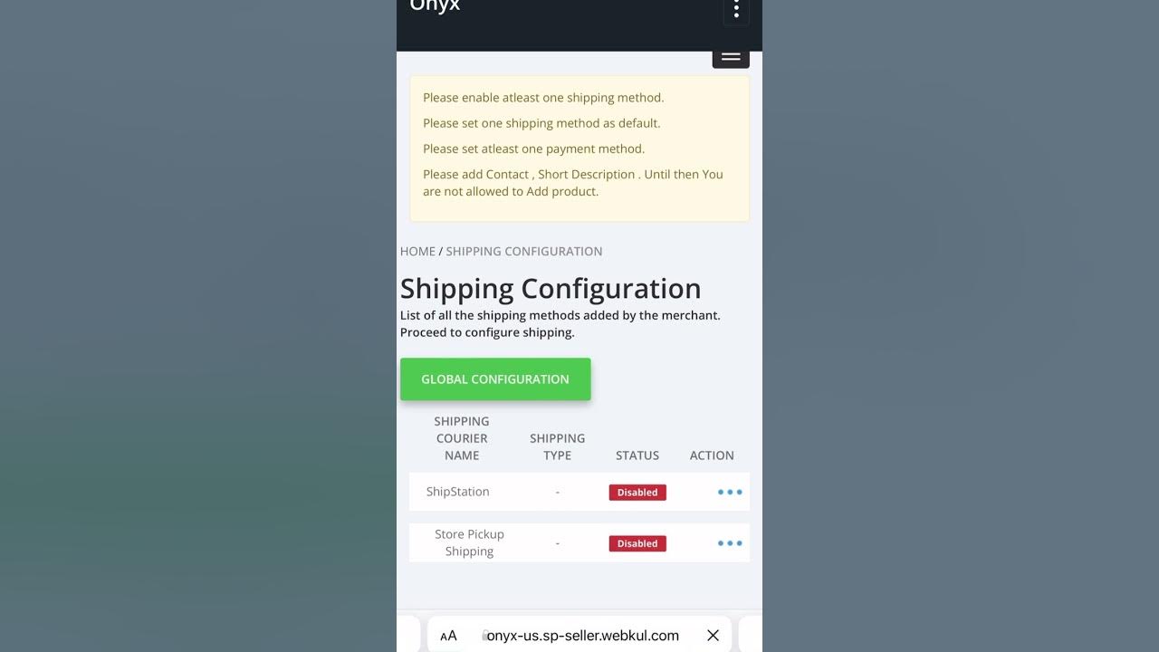 Enable and select Default Shipping Method - YouTube
