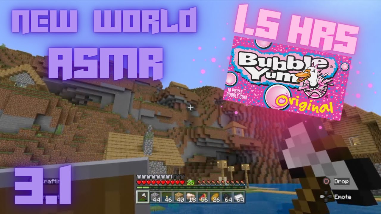 ASMR Minecraft w/Gum Chewing - YouTube
