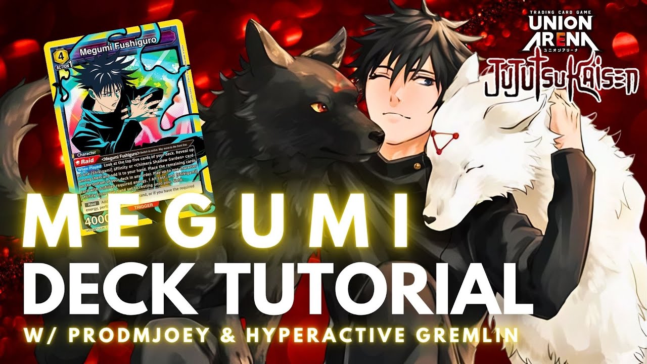 MEGUMI DECK TUTORIAL from Jujutsu Kaisen Union Arena Trading Card Game ...